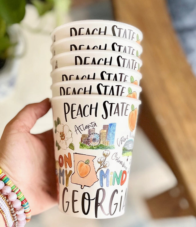 State of Georgia Reusable Party Cups - Park Place Midtown