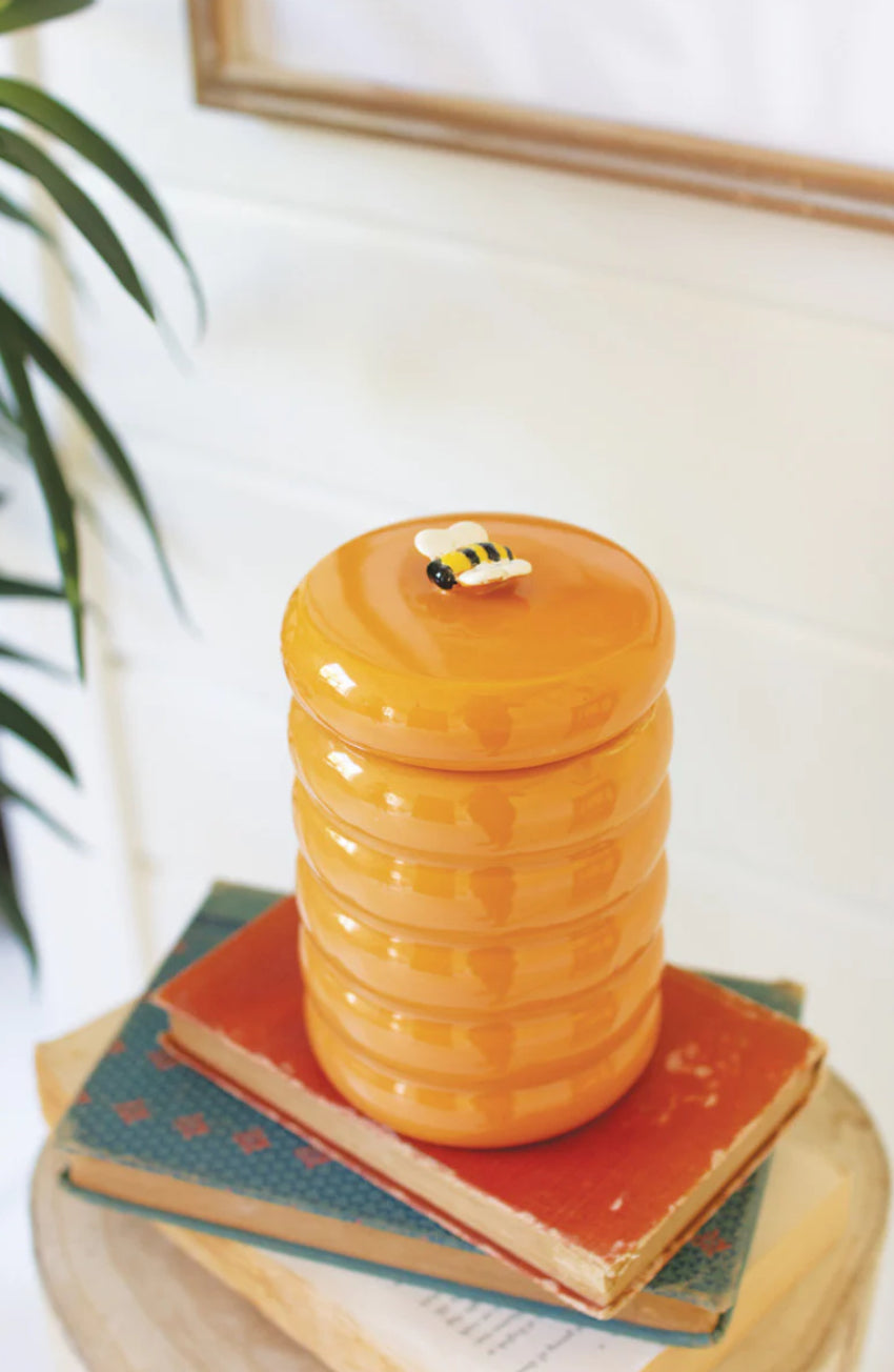 Ceramic Beehive Honey Jar - Park Place Midtown
