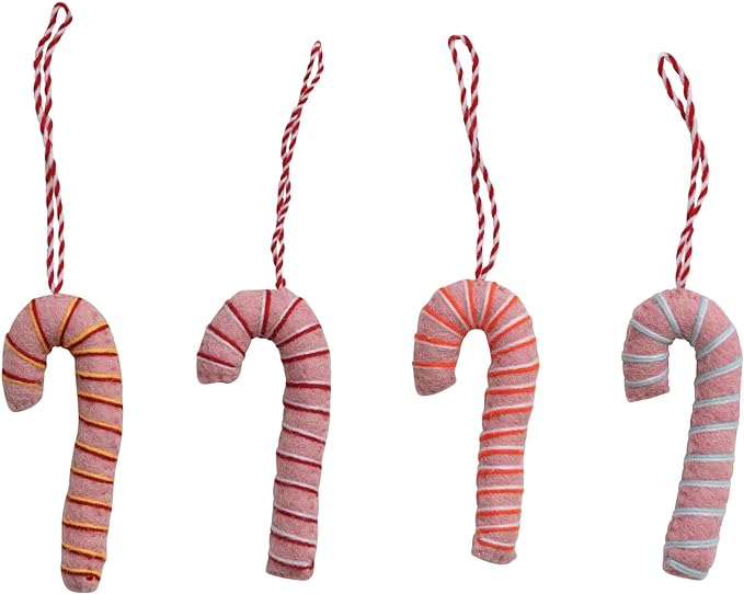Wool Felt Candy Cane - Park Place Midtown