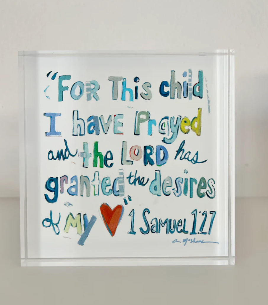 Acrylic Verse Block - Park Place Midtown