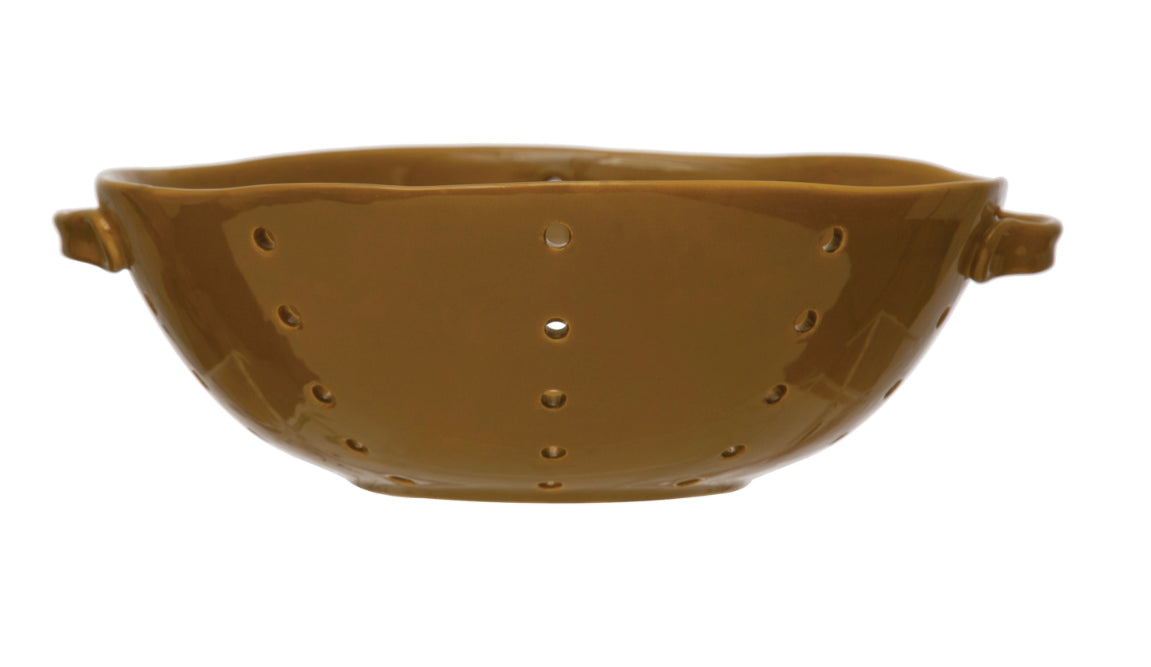Stoneware Colander with Handles - Park Place Midtown