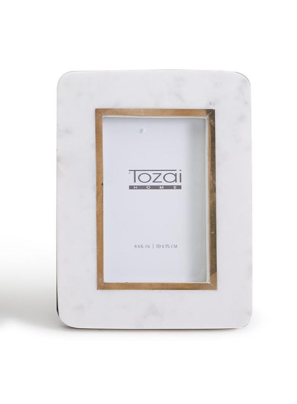 White Marble Frame 4x7 - Park Place Midtown