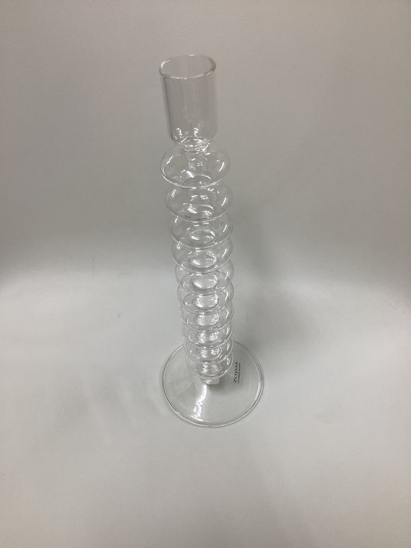 Selena Glass Taper Holder - Park Place Midtown